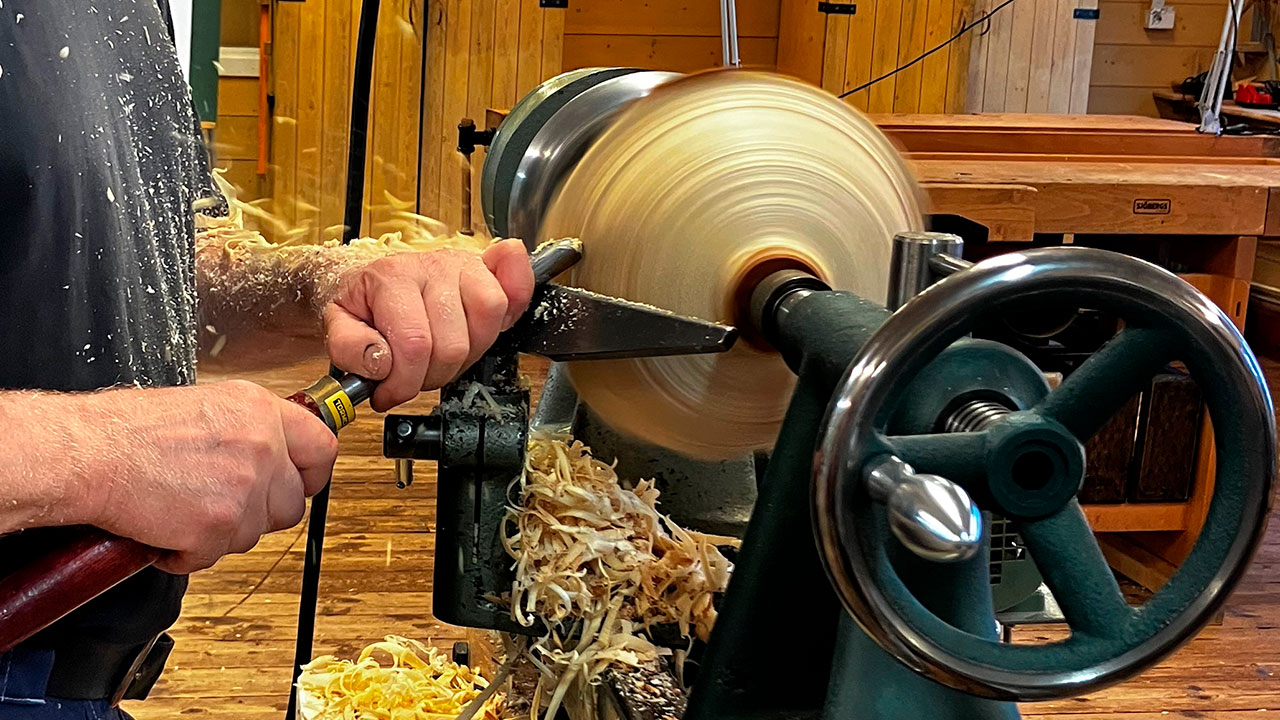 Trædrejning i frisk træ - Annes Håndværk og design